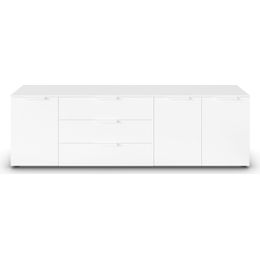 Kommode Rauch "Flipp" Sideboards Gr. B/H/T: 200 cm x 61 cm x 42 cm, 3 St., weiß (alpinweiß) 3-türig mit 3 Schubladen und Soft-Close-Funktion