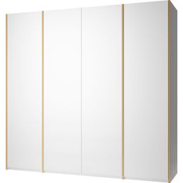 Müllermöbel Drehtürenschrank MÜLLER SMALL LIVING "Modular Plus Variante 5" Schränke Gr. H/T: 221 cm x 60 cm, 4 St., weiß (weiß, birke) Mittelschrank mit durchgehender Kleiderstange