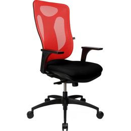 Bürostuhl Topstar "Net Pro 100" Stühle schwarz (schwarz, rot)