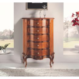 Kommode Home Affaire "Kommode Verona", braun (nuss), B:78cm H:106cm T:36cm, Holz teilmassiv, Sideboards, Schubladenkommode, Breite 78 cm