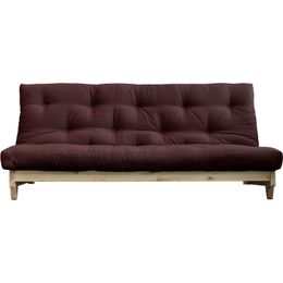 Schlafsofa Karup Design "Fresh", braun, Gestell natur, Sofas, Schlafsofa, inkl. Futonmatratze