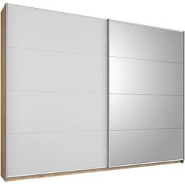 Schwebetürenschrank Rauch "Gandra" Schränke Gr. B/H/T: 181 cm x 210 cm x 62 cm, 2 St., weiß (struktureichefarben hell, weiß)