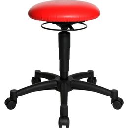 Arbeitshocker Topstar "Body Balance 10" Hocker Gr. B/H/T: 60 cm x 55 cm x 60 cm, Kunstleder, rot Zubehör für Wäschepflege