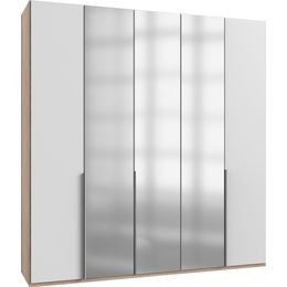 Kleiderschrank wimex "New York" Schränke Gr. B/H/T: 225cm x 234cm x 58cm, 5 St., weiß (struktureichefarben hell/front weiß)