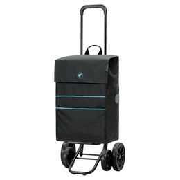 Einkaufstrolley Andersen "Quattro Shopper Nelon" Einkaufskörbe grau (anthrazit) mit 53 l Volumen