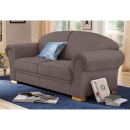 2-Sitzer Home Affaire "Amrum", beige (taupe), B:194cm H:91cm T:92cm, Chenille (90% Polyester, 10% Polyacryl), Sofas, mit Federkern