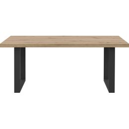 Couchtisch FORTE Tische Gr. B/H/T: 110 cm x 45 cm x 60 cm, braun (artisan eiche, schwarz matt, artisan eiche)