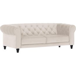 2,5-Sitzer GUTMANN FACTORY, beige, B:195cm H:75cm T:90cm, 100% Polyester, Sofas