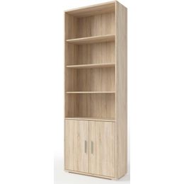 Aktenschrank BEGA OFFICE "Office Line" Schränke Gr. B/H/T: 79 cm x 220 cm x 35 cm, 2 St., braun (eiche sonoma) Büroschrank, Aktenschrank Mehrzweckschrank wahlweise in 3 Farben