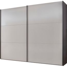 Schwebetürenschrank Wiemann "Korfu" Schränke Gr. B/H/T: 296,3 cm x 236 cm x 67 cm, 2 St., grau hochwertige Beschläge