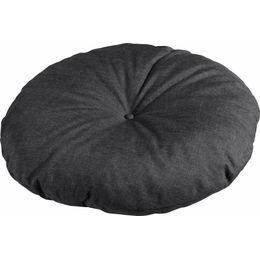 Chillkissen Max Winzer "Bodo" Gr. B/H/T: 85cm x 18cm x 85cm Ø 85cm, Strukturgewebe 16523, grau (graphit) Kinder Poufs in 2 Größen