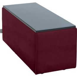 Tischelement Tom Tailor HOME "ELEMENTS" Tische Gr. B/H/T: 35cm x 37cm x 94cm, rot (wine red tsv 7 + schwarz) Esstisch-Zubehör Esstischplatte Tischplatte Sofa-Element schwarz, als Couchtisch oder Sofaelement einsetzbar