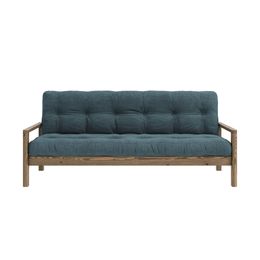 Schlafsofa Karup Design "KNOB", gr&uuml;n (seaweed), B:205cm H:79cm T:95cm, Matratzenmaterialzusammensetzung: Futonmatratze mit Knopfheftung, H&ouml;he 14 cm, aus recyceleten Mischfasern mit einem Kern aus 4 cm Schaumstoff. Matratzenf&uuml;llung: Baumwoll-Mix-F&uuml;llung 90-95% Baumwolle und 5-10% Polyester. Bezug: 100% Polyester, Sofas, Schlafsofa, mit Futonmatratze, verschiedene Farben, FSC-zertifiziert, Kiefer