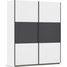 Schwebetürenschrank Rauch "Neo" Schränke Gr. B/H/T: 175 cm x 210 cm x 59 cm, 2 St., weiß (alpinweiß, graumetallic) mit großzügigem Stauraum und vielfältigen Farbkombinationen