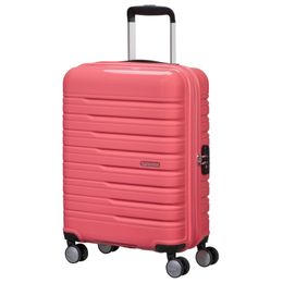 Handgepäck-Trolley American Tourister "FLASHLINE POP Suitcase 55" Gr. B/H/T: 40 cm x 55 cm x 20 cm 32 l, rot (coral pink) Koffer Trolleys Handgepäck-Koffer Reisegepäck TSA-Zahlenschloss