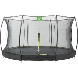 Gartentrampolin EXIT "Silhouette Ground" Trampoline Gr. Ø 366 cm, schwarz Kinder