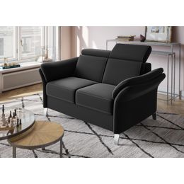 Sit & More 2-Sitzer SIT & MORE "Vincenzo", schwarz, B:156cm H:84cm T:93cm, Sofas