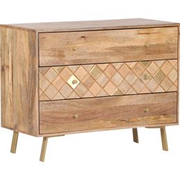 Kommode GUTMANN FACTORY Sideboards Gr. B/H/T: 95 cm x 75 cm x 45 cm, 3 St., beige (natur)