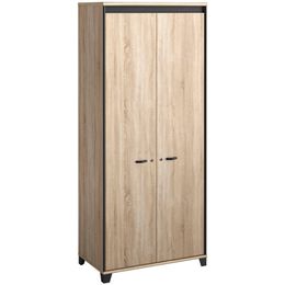 Aktenschrank GAMI "MAMBO" Schränke Gr. B/H/T: 80 cm x 187 cm x 46 cm, 2 St., braun (eiche sonoma) Stauraumschrank Schrank H. 187