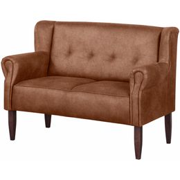 Küchensofa Home Affaire "Moro", braun (mittelbraun), B:142cm H:99cm T:73cm, Microfaser in Antiklederoptik (100% Polyester), Sofas, in verschiedenen Stoffen und Farben