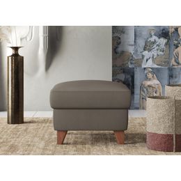 Hocker Machalke "manolito" Gr. B/H/T: 65 cm x 44 cm x 65 cm, Leder RUSTICO, grau (grey rustico)