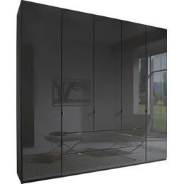 Drehtürenschrank Wiemann "Eastside" Schränke Gr. B/H/T: 246,3 cm x 216 cm x 58 cm, 5 St., schwarz (havanna, dekor) inkl. Türendämpfung