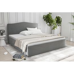 Polsterbett "Graz", grau, L:210cm, Bezug 100% Polyester, Polsterung: Polsterwatte, Material Gestell: gepolsterter Holzwerkstoff, Westfalia Schlafkomfort, Betten, wahweise mit Stauraum, verschiedene Matratzenarten wählbar
