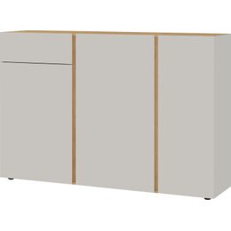 Sideboard Germania "Mesa" Sideboards Gr. B/H/T: 152cm x 103cm x 43cm,, braun (navarra-eiche-nachbildung/kaschmir) Breite 152 cm mit Glasfronten