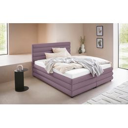 Polsterbett "Maylis", rosa (rosé), B:172cm L:211cm, 100% Polyester, LeGer Home by Lena Gercke, Betten, Polsterbett ohne Bettkasten Polsterbett, wahlweise mit und ohne Matratze und Lattenrost, auch in 200cm Breite
