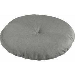 Chillkissen Max Winzer "Bodo" Gr. B/H/T: 105 cm x 18 cm x 105 cm Ø 105 cm, Strukturgewebe 16523, grau (hellgrau) Kinder Poufs in 2 Größen