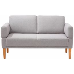 Sofa Home Affaire "Fehmarn", grau, B:170cm H:98cm T:81cm, Strukturstoff (Zusammensetzung: 100% Polyester), Sofas, 3-Sitzer-Sofa 2-Sitzer-Sofa, in 3 Breiten