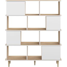 Bücherregal TemaHome "ICONIC" Regale Gr. B/H/T: 119,6 cm x 147 cm x 40 cm, 12 St., weiß