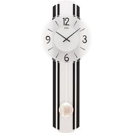 Pendelwanduhr AMS "W7231" Wanduhren Gr. B/H/L: 23 cm x 7 cm x 64 cm, schwarz