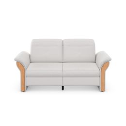 3-Sitzer Home Affaire "Dangast", silber, B:200cm H:92cm T:102cm, Luxus-Microfaser EUPHORIA 100% Polyester;Luxus-Microfaser Lederoptik 100% Polyester;Easy Care 100% Polyester, Sofas, Kopfteilverstellung, wahlweise auch mit motorischer Relaxfunktion