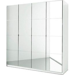 Kleiderschrank Priess "Malaga" Schränke Gr. B/H/T: 185 cm x 193 cm x 54 cm, 4 St., weiß mit Spiegelfront