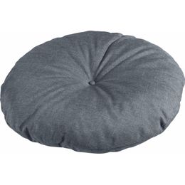 Chillkissen Max Winzer "Bodo" Gr. B/H/T: 85 cm x 18 cm x 85 cm Ø 85 cm, Strukturgewebe 16523, blau (denim) Kinder Poufs in 2 Größen