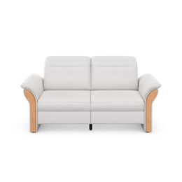 3-Sitzer Home Affaire "Dangast", silber, B:200cm H:92cm T:102cm, Luxus-Microfaser EUPHORIA 100% Polyester;Luxus-Microfaser Lederoptik 100% Polyester;Easy Care 100% Polyester, Sofas, Kopfteilverstellung, wahlweise auch mit motorischer Relaxfunktion