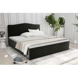 Polsterbett "Graz", grau (anthrazit), L:210cm, Bezug 100% Polyester, Polsterung: Polsterwatte, Material Gestell: gepolsterter Holzwerkstoff, Westfalia Schlafkomfort, Betten, wahweise mit Stauraum, verschiedene Matratzenarten wählbar