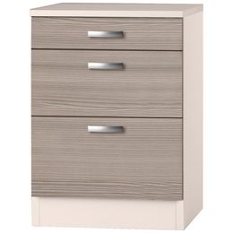 Unterschrank Optifit "Vigo" Schränke Gr. B/H/T: 60 cm x 84,8 cm x 60 cm, braun (nougatfarben, champagner) Breite 60 cm