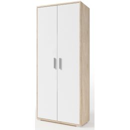 Aktenschrank BEGA OFFICE "Office Line" Schränke Gr. B/H/T: 79cm x 186cm x 35cm, 2 St., weiß (eiche sonoma/weiß) Büroschrank, Aktenschrank Mehrzweckschrank wahlweise in 3 Farben