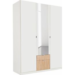 Kleiderschrank Priess "Steyr" Schränke Gr. B/H/T: 140 cm x 193 cm x 54 cm, 3 St., weiß (weiß, struktureichefarben hell)