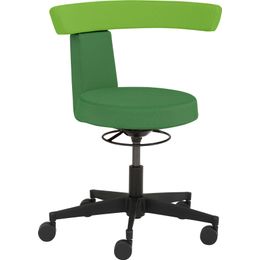 mayer Sitzmöbel Drehhocker MAYER SITZMÖBEL "Funktionsdrehhocker 1263", grün (dunkelgrün, apfelgrün), B:64cm T:60cm, 100% post-consumer recyceltes Polyester, Hocker