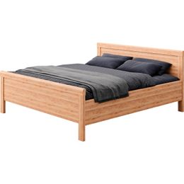 Einzelbett Priess "Arnsberg", braun (artisan eiche), B:188cm L:208cm, Betten, Kinder-Einzelbett Jugendbett Bettgestell, Komfortliegehöhe