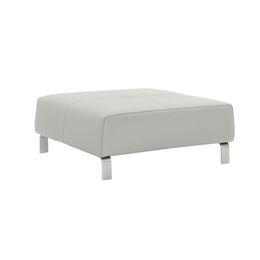 Hocker Calia italia "Simon", braun (tortora), B:97cm H:40cm T:97cm, Leder SORRENTO, pigmentiertes Glattleder;Leder BULL, pigmentiertes Dickleder, Hocker, Polsterhocker