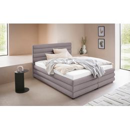 Polsterbett "Maylis", grau, B:172cm L:211cm, 100% Polyester, LeGer Home by Lena Gercke, Betten, Polsterbett ohne Bettkasten Polsterbett, wahlweise mit und ohne Matratze und Lattenrost, auch in 200cm Breite