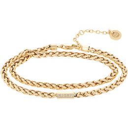 Armband Tommy Hilfiger "SS24 SNAKE, 2780875, 2780876" Armbänder Gr. Edelstahl, gelb (gelbgoldfarben) Damen