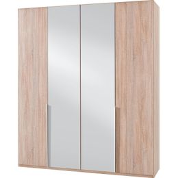 Kleiderschrank wimex "New York" Schränke Gr. B/H/T: 180cm x 208cm x 58cm, 4 St., braun (struktureichefarben hell)