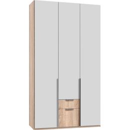 Kleiderschrank wimex "New York" Schränke Gr. B/H/T: 135 cm x 208 cm x 58 cm, 3 St., weiß (struktureichefarben hell, front weiß) wahlweise 208 oder 236cm hoch