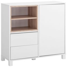 Kommode Inosign "Paco" Sideboards weiß (weiß, eichefarben)