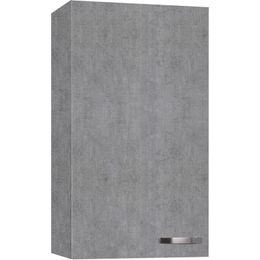 Hängeschrank Optifit "Cara" Schränke Gr. B/H/T: 50 cm x 89,6 cm x 34,9 cm, 1 St., grau (beton, beton) Breite 50 cm